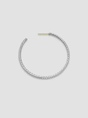 David Yurman Pavé Hoop Earrings In With Diamonds, 50.3mm