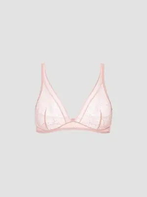 Simone Perele Comete Lace Wireless Bralette Pink Sand
