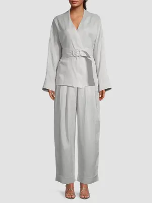 UNDRA CELESTE Belted Wrap Jacket