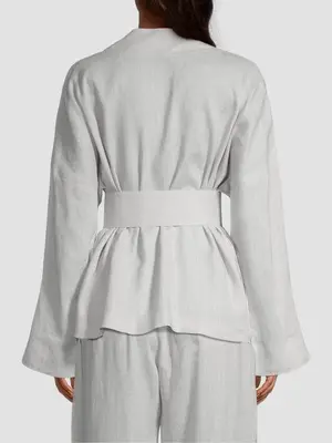 UNDRA CELESTE Belted Wrap Jacket