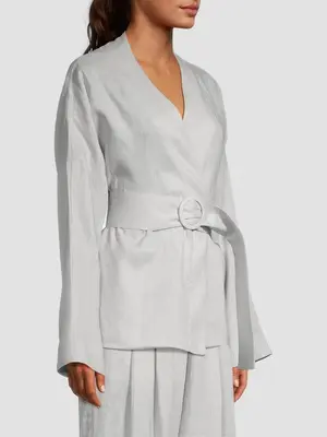 UNDRA CELESTE Belted Wrap Jacket