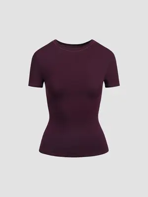 SKIMS Women's Cotton Jersey T-Shirt - Marble Currant