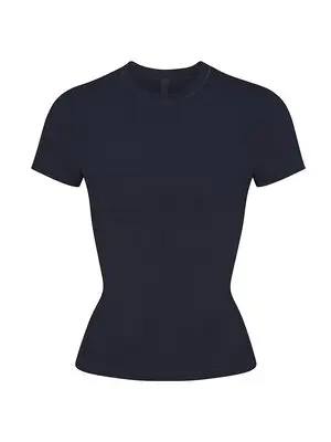SKIMS Women's Cotton Jersey T-Shirt - Marble Navy