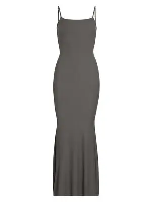SKIMS White Slip Dress Gunmetal