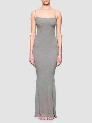 SKIMS White Slip Dress - Heather Gray