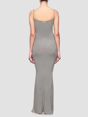SKIMS White Slip Dress - Heather Gray