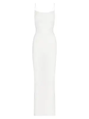 SKIMS White Slip Dress Marble
