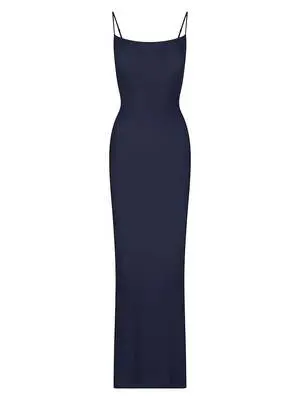 SKIMS White Slip Dress Navy