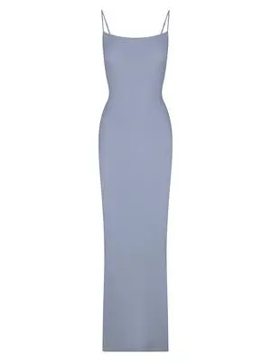 SKIMS White Slip Dress Slate
