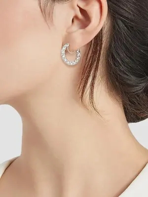 Chopard 18k & 6.15 Tcw Diamond Inside-out Hoop Earrings