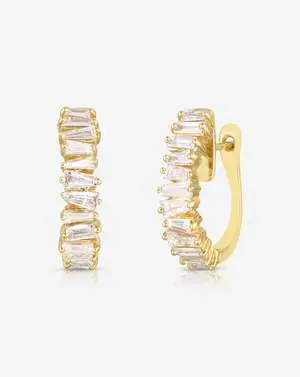 Ring Concierge Baguette Diamond Statement Earrings