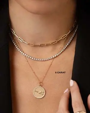 Ring Concierge Cupcake Set Diamond Tennis Necklace