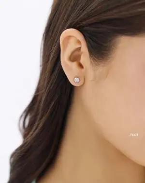 Ring Concierge Classic Diamond Stud Earrings - Gold