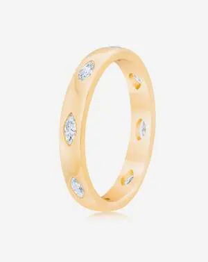 Ring Concierge Marquise Luxe Inlay Eternity Band - Platinum