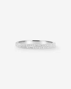 Ring Concierge Double Row Pavé Diamond Stack Ring - One-color