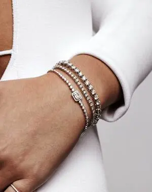 Ring Concierge Emerald Illusion Bezel Diamond Tennis Bracelet