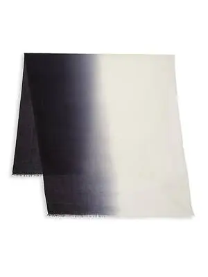 Sofia Cashmere Ombré Cashmerescarf - Black White
