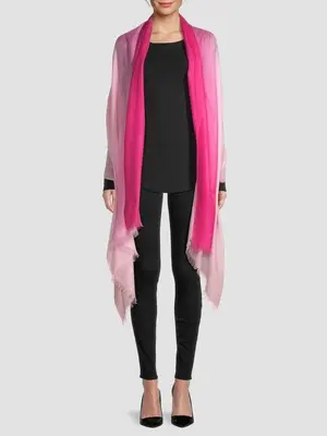 Sofia Cashmere Ombré Cashmerescarf Pink Multi
