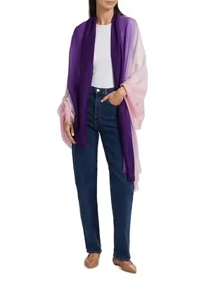 Sofia Cashmere Ombré Cashmerescarf Purple Pink