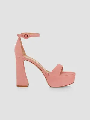 GIANVITO ROSSI Holly 70mm Suede Platform Sandals