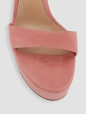 GIANVITO ROSSI Holly 70mm Suede Platform Sandals
