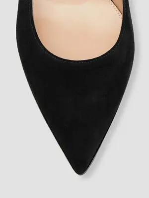 GIANVITO ROSSI Piper 45mm Suede Block Heel Pumps - Black