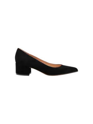 GIANVITO ROSSI Piper 45mm Suede Block Heel Pumps - Black