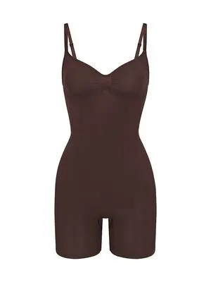 SKIMS Seamless Sculpt Mid Thigh Bodysuit Espresso