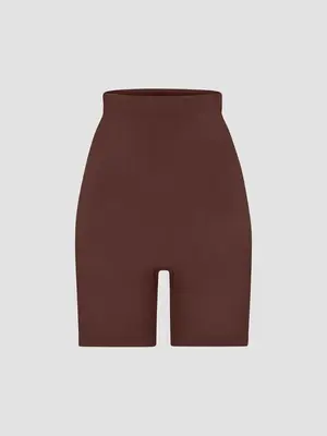 SKIMS Seamless Sculpt High-waisted Above-the-knee Shorts Cocoa