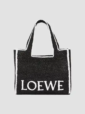 Loewe Font Tote Bag - Black