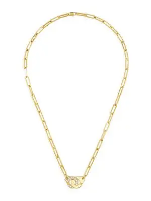 DINH VAN Ottes R12 18k Yellow Gold & Diamond Pendant Necklace Yellow Gold