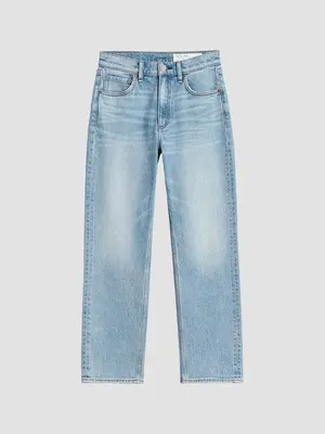 Rag & Bone Harlow Straight Mid-rise Crop Jeans - Lou