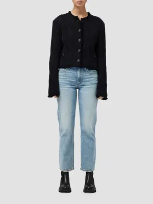 Rag & Bone Harlow Straight Mid-rise Crop Jeans