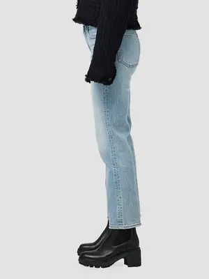 Rag & Bone Harlow Straight Mid-rise Crop Jeans