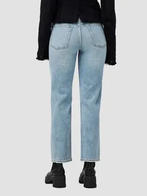 Rag & Bone Harlow Straight Mid-rise Crop Jeans