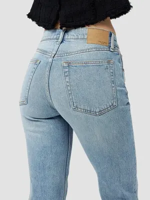 Rag & Bone Harlow Straight Mid-rise Crop Jeans