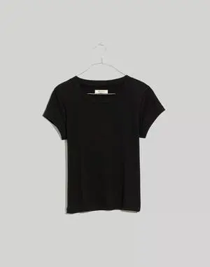 Madewell Plus Supima® Rib Tee - True Black