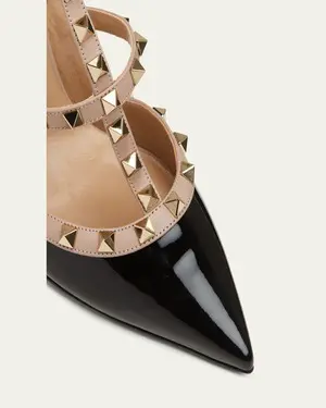 Valentino Garavani Rockstud 100mm Slingback Pumps - Nero