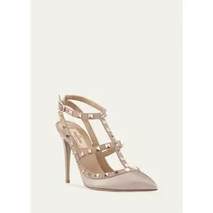 Valentino Garavani Rockstud 100mm Slingback Pumps - Nero