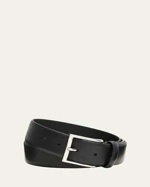 Simonnot Godard Simonnot Godard Galuchat Grained Leather Belt, 35mm Black