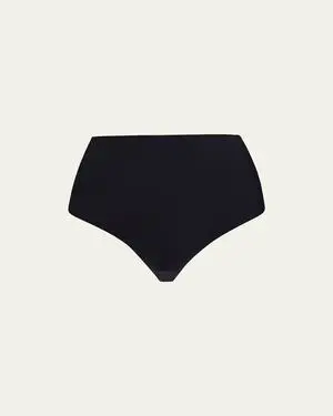 Commando High-rise Zone Smoothing Thong - Black