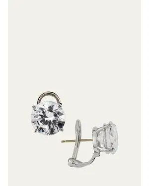 FANTASIA BY DESERIO Cz Round Stud Earrings - Clear