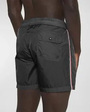 Moncler Signature Swim Shorts - Black