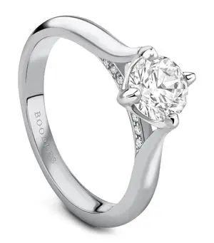 BOODLES Platinum And Diamond Brilliance Engagement Ring - Silver