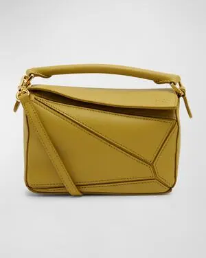 Loewe Loewe Puzzle Mini Top-Handle Satchel - Bright Ochre