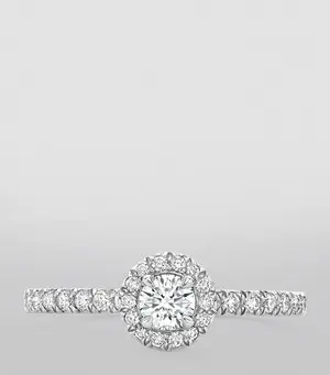 BOODLES Platinum And Diamond Vintage Engagement Ring