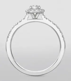 BOODLES Platinum And Diamond Vintage Engagement Ring