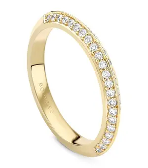 BOODLES Gold And Diamond Petal Band - Yellow