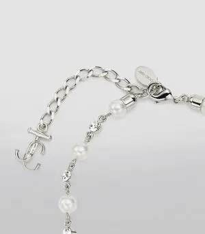 JIMMY CHOO Pearl Crystal Anklet