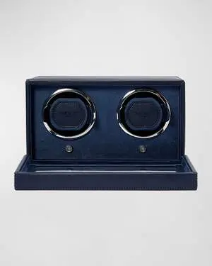 Wolf WOLF Cub Double Watch Winder With Cover - Navy